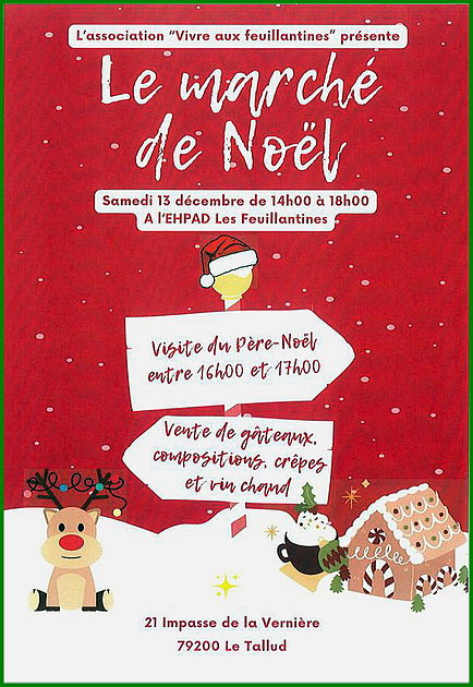Le Marché de Noël à l'Ehpad Les feuillantines - Le Tallud
